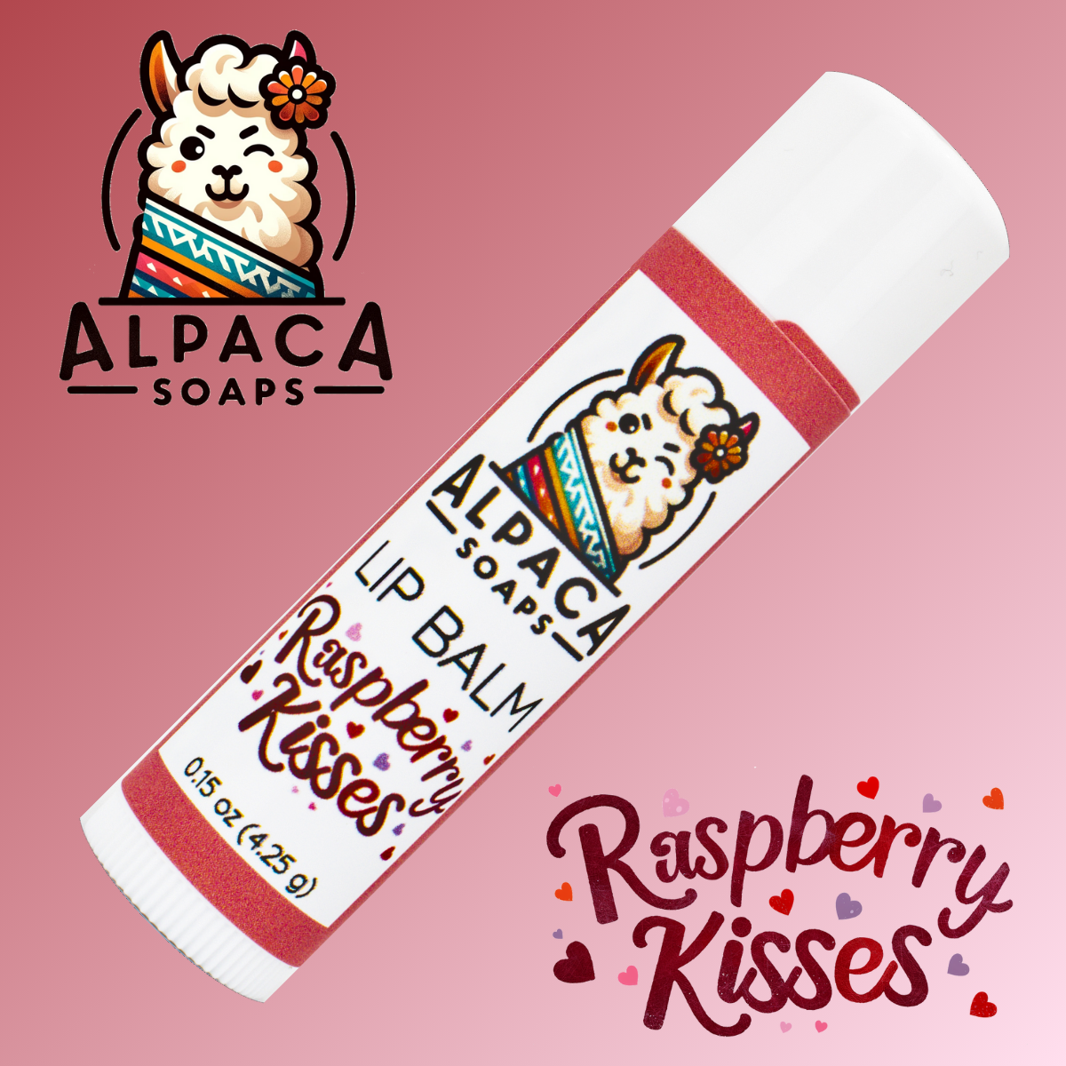 Raspberry Kisses Lip Balm – Alpacasoaps